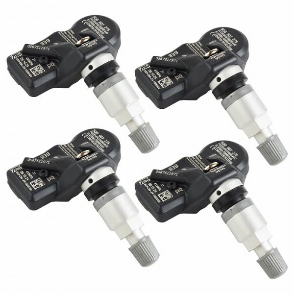 内蔵用のタイヤ空気圧センサーはタイヤの中に設置するので、劣化しにくく、盗まれる心配もありません。また、無線で本体に送信しますので煩わしい配線も不要です。【セット内容】タイヤ空気圧センサー×4個【周波数】315MHz【参考純正品番】5Q090...