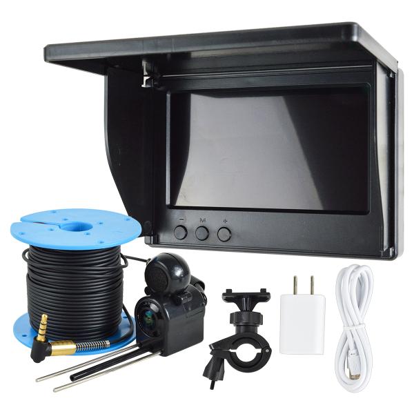 ★暗視機能が搭載されているため、夜釣りでも水中の様子を鮮明に確認できます。■ディスプレイ：4.3インチ■ケーブルサイズ：約30m