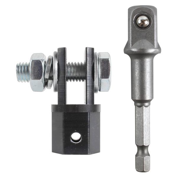 ・パンタジャッキアダプターソケット規格・差込角：12.7mm　ソケット：21mm対応可能なパンタジャッキ・丸型タイプ（1枚）…　口金の厚さ：8.5mm以下／穴の直径：10mm以上・角型タイプ（2枚）…　口金の間隔：16.5mm以上／穴の直径...