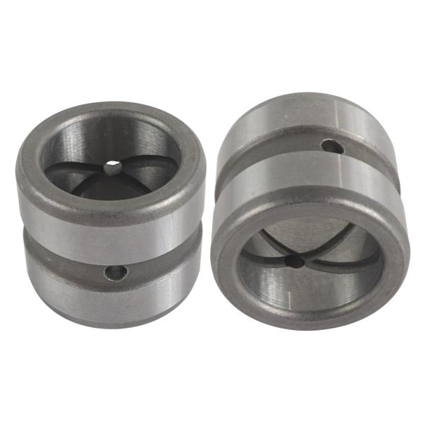 ●ピン径25mm　硬鋼製油圧ショベルバケットブッシュ　2個セット油圧ショベルやバックホーなど建設機械のアーム・リンク・バケット接続部に使用される摩耗部品です。ピンとの隙間を適切に保ち、ガタつきや摩耗を抑えることで、機械本来の動作性能を維持し...