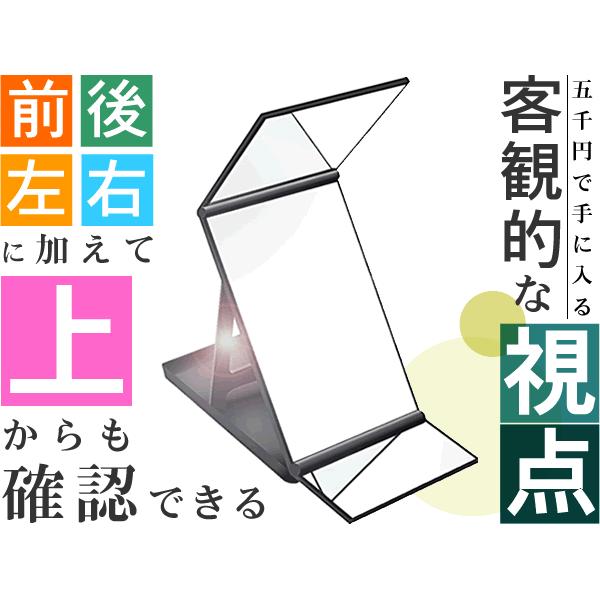 かつらや増毛の装着時、セットの際にとても便利です。スーパーミリオンヘアーなどでのセット、ヘアーインプラントやクイックPON、かつらの取り付け時に大変便利です。頭頂部から後頭部まで『ぐるっとひとまわり』チェックできます。今まで見えにくかった頭...