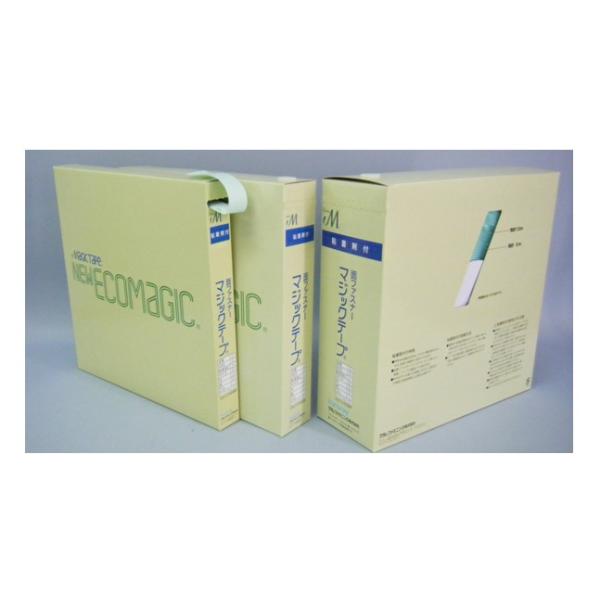 ●ワンタッチで止められ、引っ張るとはがせます。●粘着剤付きの固定タイプ。●必要な長さにカットしてご使用ください。●オス側のフックタイプ。●幅(mm)：50●長さ(m)：25●材質：本体 ポリエステル  粘着剤 ゴム系