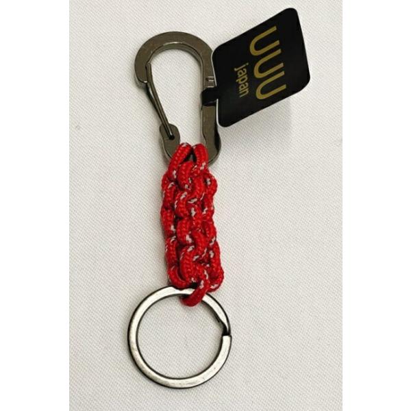 パラコードとは？パラシュートに使用される程の紐なので高い強度を誇り、水にも強くアウトドアにも最適。●京都製のパラコードを使用した（UUU)シリーズのキーリング●緊急時に、ほどいてロープとして使用可能●アウトドア好きな方へのプレゼントなどに。...