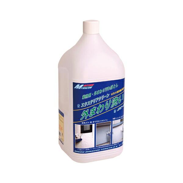 ●トールオイル配合。植物にかかっても安心です。外カベの汚れ落し●大理石、御影石、サイディング等に付いた排気ガス、藻、コケ、雨水汚れをキレイに落します。●用途：外壁の汚れ落し●液性：アルカリ性●容量(ml）：5000