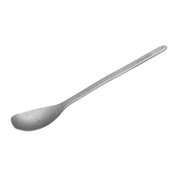 EBY726　Sputuraのチタンバージョン。Spoon + Spatula＝Sputulaスプーンの食べ易さに、スパチュラ的役割を持たせたオリジナルシェイプのヘッドかき混ぜ・掬う・食べるをトコトン追及した形です。袋メシの食べやすさ・深型...