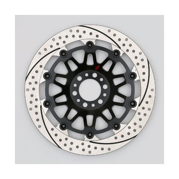 ■商品詳細サイズ: 320mmピンカラー: ハードアルマイト（自然発色）アウターデザイン: ホール＆スリットインナーデザイン: Mタイプインナーカラー: ブラック厚み: 5.0mmフローティング仕様: フルフローティング/セミフローティング...