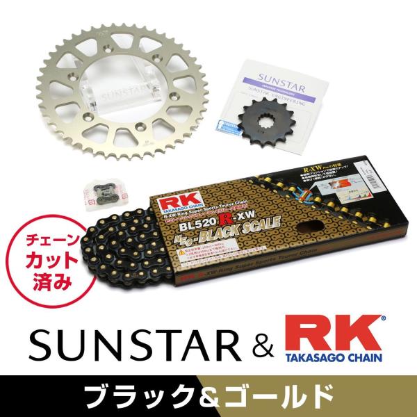 【付属品】フロント品番：362-14(14T)リア品番：RH-001-42(42T・ジュラルミン)チェーン品番：BL520XREチェーンサイズ：520チェーンリンク数：110車種情報：[HONDA] CRM250AR  [年式]97-99