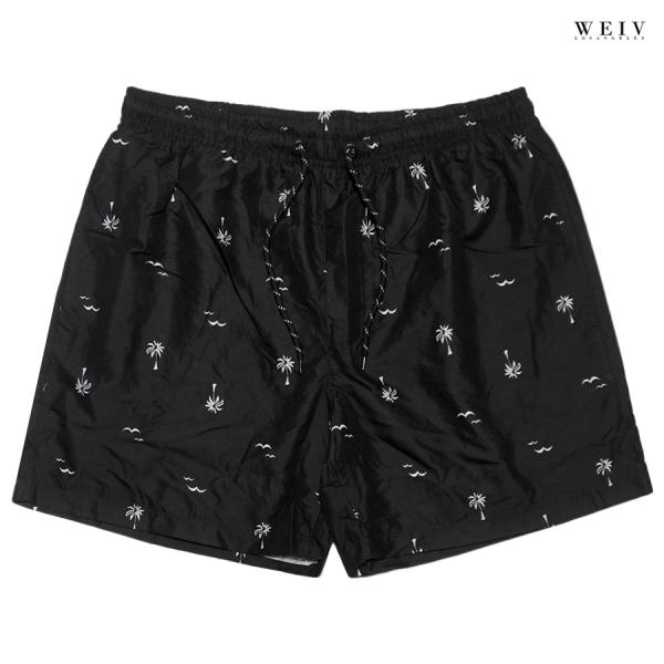 LOS ANGELES発"WEIV"よりスウィムショーツが入荷！パームツリー柄を落とし込んだキャッチーなデザイン。内側にメッシュライナーを装備することでタウンユースからプール、海水浴、川遊び等のアウトドアまで対応可能。幅広いシーンで活躍マチ...