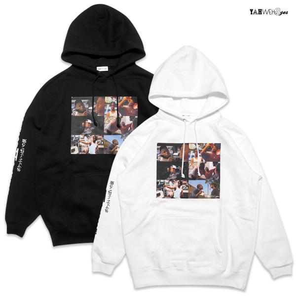 YAHWEHS EYESより復刻デザインのプルオーバーフーディーが入荷！傑作の90'sブラックムービーをモチーフにしたデザインをフロント&amp;スリーブにプリント。しっかりとした裏起毛素材で着心地の良さと暖かさを兼ね備えております。