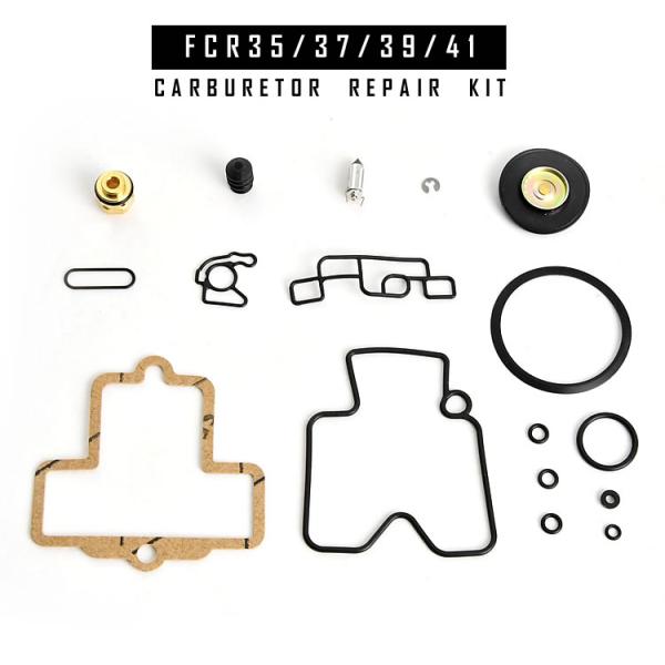 FCRのキャブレターリペア・オーバーホール用キット【確認事項】※FCR MXには適合しません。※FCR33以下はトップキャップガスケットは適合しません。※適合は画像にてご判断ください。※説明書はございません。※取付サポートはございません。