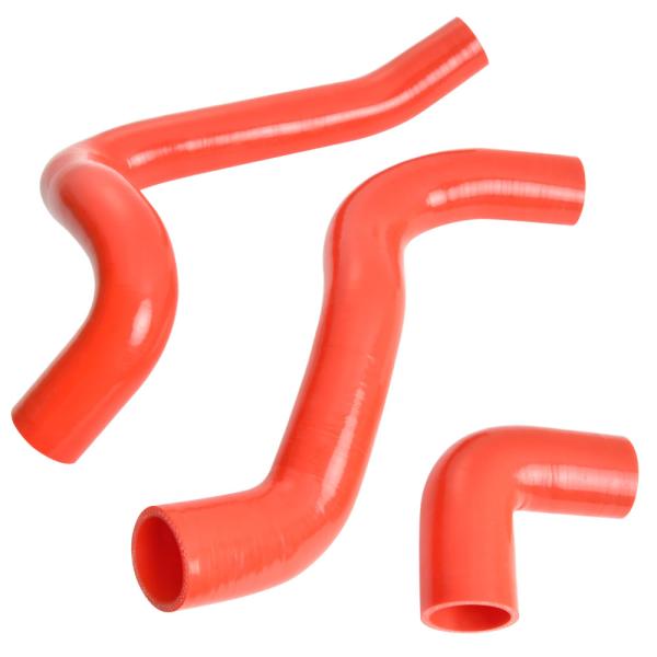 タービン過給時の膨らみを防止しレスポンスＵＰエンジンルームのドレスアップにも最適♪シリコン＆ファイバーの強靭な5層構造ホース【内容】シリコンホース×3個■車種：ジムニー■型式：JB64W■年式：H30.7-■備考：-【確認事項】※車体個体差...