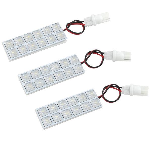 RIDER1724【セット内容】センター：2×6連 端子形状：T10リア：2×6連 端子形状：T10バックドア：2×6連 端子形状：T10合計3ピース36発(FLUX LED採用)※フロントは純正LEDのため交換不可【確認事項】純正LEDル...