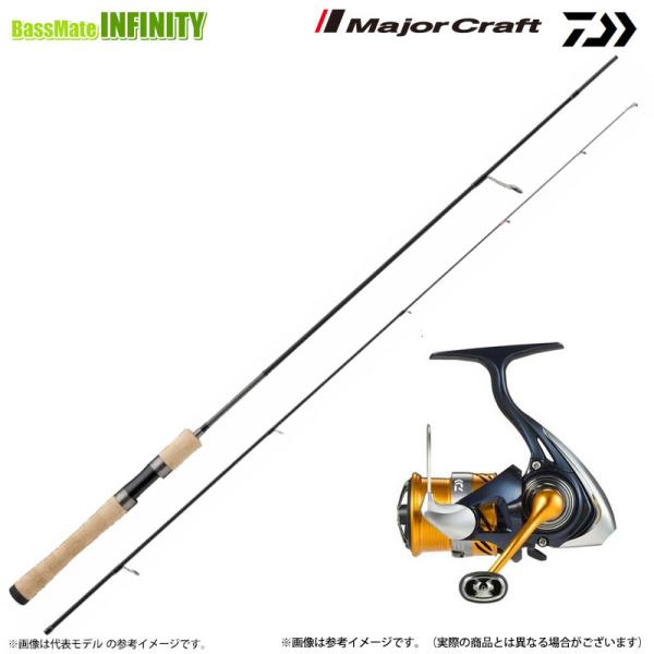 納期:2〜4日予定(土日祝水曜を除く)お取寄せでのご発送これからトラウト(管理釣り場)の釣りを始められる初心者の方に最適な、当店おすすめ、ロッドとリールのセットです。【ロッド：メジャークラフト トラパラAT TPAT-S622L(ソリッドテ...