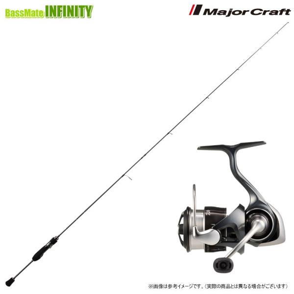 納期:2〜4日予定(土日祝水曜を除く)お取寄せでのご発送これからアジングを始められる初心者の方に最適な、当店おすすめ、ロッドとリールのセット商品です。【ロッド：鯵道 アジドウ 5G AD5-S502L/AJI】その感度・軽さ、まるで指先の延...