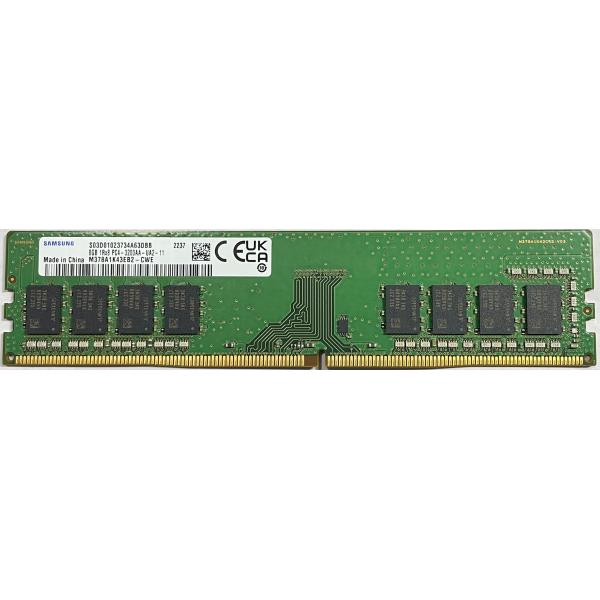 中古 SAMSUNG 1R×8 PC4 3200 8GB DIMM デスクトップ DDR4M378A1K43EB2-CWE製造国及びロットはランダムとなります。デスクトップ用となります。購入前に今一度導入予定の機種をご確認ください。パッケー...