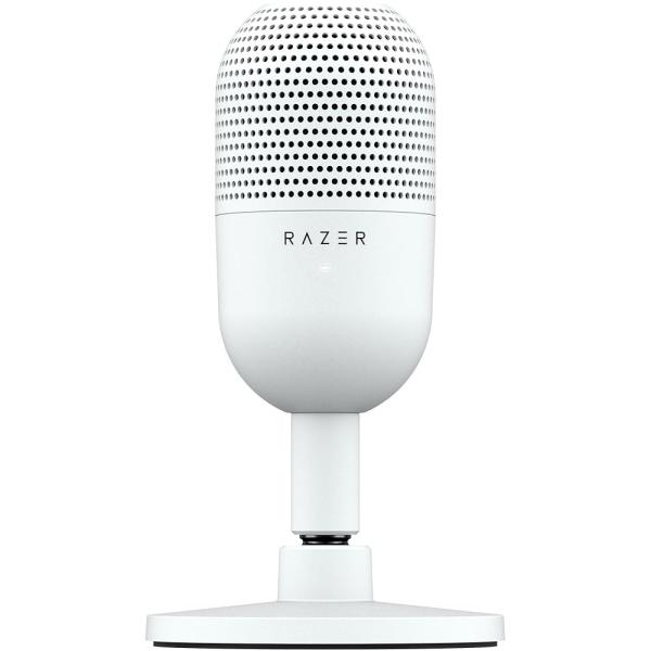 「商品情報」RazerレイザーSeiren V3 Mini Whiteコンデンサーマイク超コンパクト設計タップ式ミュートセンサーゲーミングマイクUSBマイク配信セイレーンブイスリーミニホワイト【日本正規代理店保証品】「主な仕様」【14mm ...