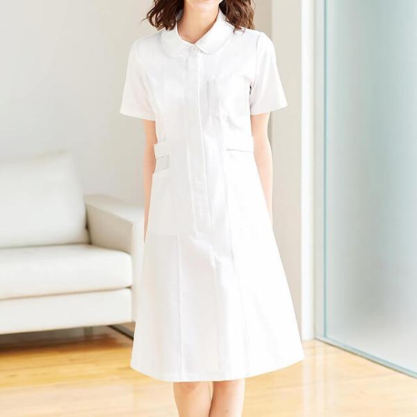 【制電ツイル】しなやかな綿混で肌ざわりよくまとわりつかないストンと着られてやさしく見えるワンピース【アンファミエオリジナル】【帯電防止】【綿混】【8サイズ展開SS〜5L】【商品詳細】●素材／ポリエステル65％、綿35％（制電ツイル）●ポケッ...