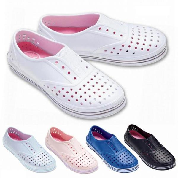 【EVA】超ソフト×洗える×軽量素材超ソフトな履き心地でブームになったEVAシューズ。ザブザブ洗えて発色よく、汗や水に強いシリーズ !通気性のよいインソール付でより爽快さUP!かかと部にロゴを可愛くマーク!【軽量約110g】※シューズ・サン...