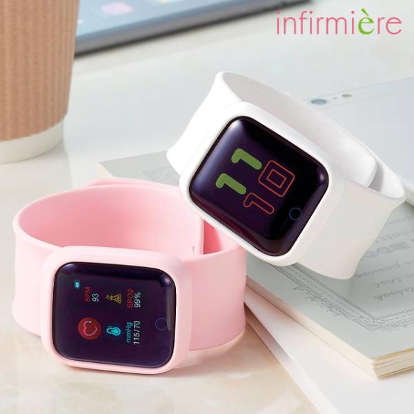 くるっと巻きつくベルトで高機能をワンタッチ装着ワンタッチで手首にフィット！【Bluetooth4.0以上対応】・電話着信通知・SMS通知・スマホを探す・シャッターリモコン操作・歩数記録・カロリー計算・心拍計・睡眠測定・座りがち防止・スポーツ...