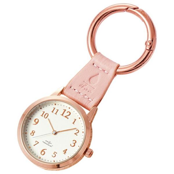 5気圧防水（生活防水）で安心つけ外し便利！丸いフックで文字盤も見やすいサイズ感のナースウォッチ【5気圧防水】【日本製ムーブメント】【商品詳細】●素材／ケース：合金、バンド：合皮、カラビナ：合金、風防：ミネラルガラス●サイズ／ケース：約3.3...