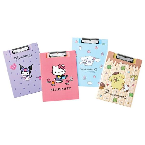 可愛いサンリオキャラクターと一緒に、毎日がもっと楽しくなる折りたたみ式クリップボード！内側には仕分けポケット付き！折りたためるので、見られたくない書類を隠しておける。表も裏もサンリオのかわいさがぎゅっと詰まったデザイン！【アンファミエオリジ...