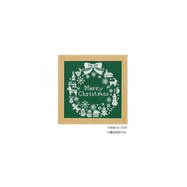 クリスマス気分を盛り上げるのにぴったりなかわいいフレームのキット。白1色でししゅうをするので糸替えする必要がなく、スムーズにお作りいただけます。No.8300インディアンクロスのししゅう布を使用した完成度の高い作品をお楽しみいただけます。作...