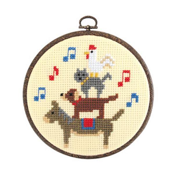 初心者向け。1日で完成。かんたんクロス・ステッチ。製作時間の目安は4〜5時間。<br>●こちらの商品は、北海道・沖縄・離島への配送は、別途送料がかかる場合がございますので、予めご了承くださいませ。