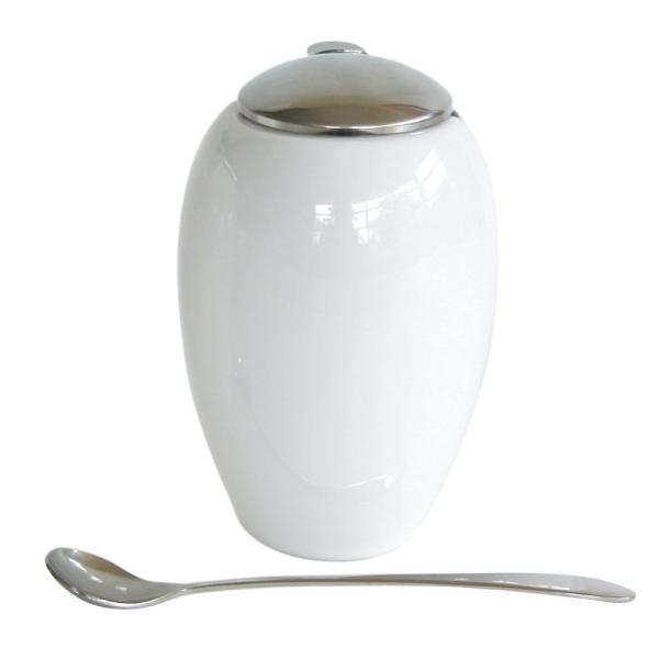 シンプルなカラーの砂糖入れです。<br>●こちらの商品は、北海道・沖縄・離島への配送は、別途送料がかかる場合がございますので、予めご了承くださいませ。