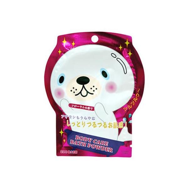 毎日のお風呂が楽しくなる、かわいい動物の入浴料シリーズ。1回分50gのたっぷりサイズ。お肌うるおい成分にコラーゲンを配合し、全身の角質層まで潤いが浸透します。ホームエステ気分をご体感ください。クリアパープルの湯色・フローラルの香り。<...