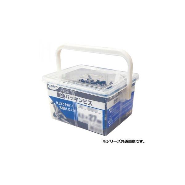 木下地用板金パッキンビスです。特殊先端形状採用により下地材の木割れを軽減します。ねじ頭部はパッキンを包み込む特殊形状です。<br>●こちらの商品は、北海道・沖縄・離島への配送は、別途送料がかかる場合がございますので、予めご了承く...