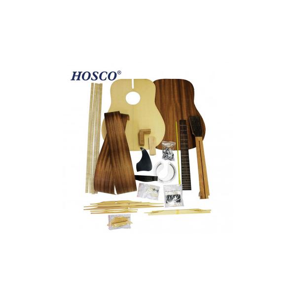 HOSCO楽器組立キットは「楽器製作」をご家庭や学校で楽しんでいただく事ができます。市販品にはない愛着と苦労しながら完成にたどりついた時の達成感は何事にも替えられません。GR-KIT-D2フォークギター組立キットは、マホガニー胴裏仕様のドレ...