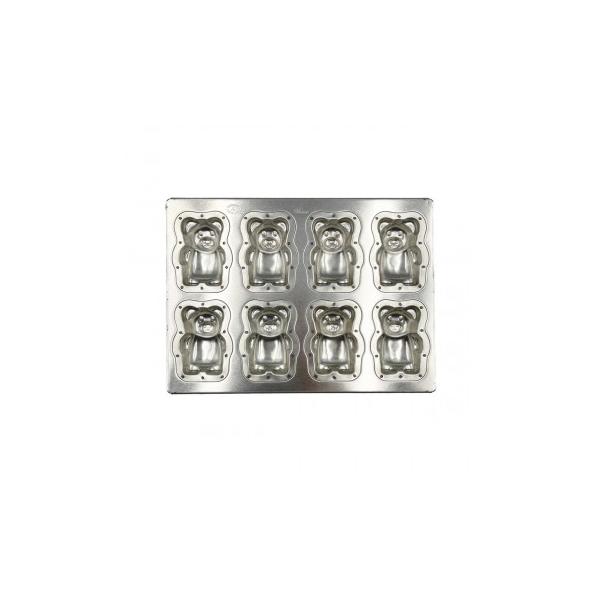 松永製作所動物シリーズ記念すべき第1弾の「熊五郎」天板です。海外人気も高く多くの人に愛されています。自社の丁寧な製法により出来る堀の深いデザインは、焼き上がり後にしっかりとクマの表情が出ます。表面にシリコン加工がかかっており型離れの良さに定...