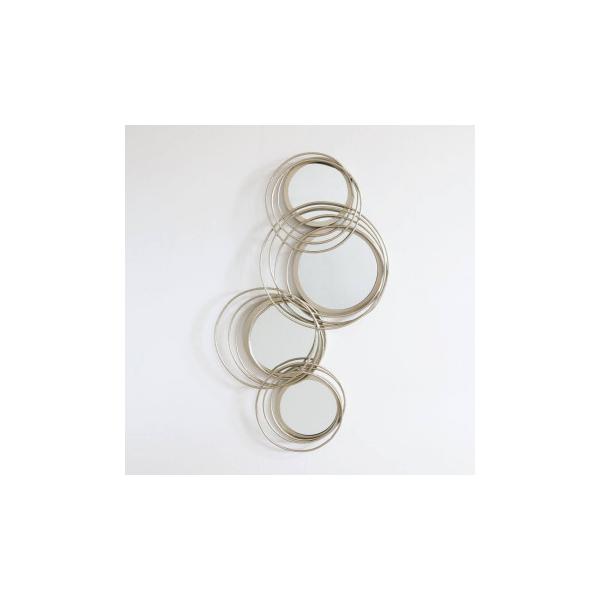 和室、玄関、リビング、どのお部屋にも合わせやすい。デザインがとても個性的で壁の大きなスペースに飾るとセンスアップ間違いなし!縦にも横にも飾る事ができます。色合いはシルバーとゴールドの中間色の色合いです。<br>●こちらの商品は、...