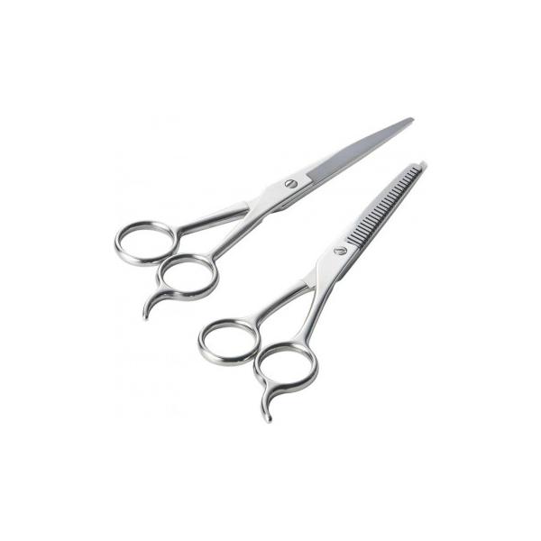 散髪ハサミとスキハサミの2本セットです。<br>●こちらの商品は、北海道・沖縄・離島への配送は、別途送料がかかる場合がございますので、予めご了承くださいませ。