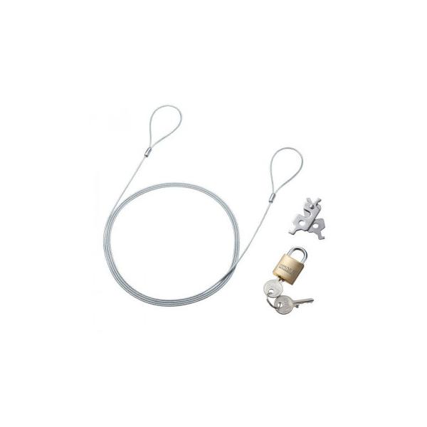 ノートパソコン、デスクトップパソコンのセキュリティスロットに取付けて盗難から守ります。マウスやテンキーなど有線タイプの周辺機器も同時に守ります。標準、noble、nanoスロットに簡単取り付け、南京錠タイプです。一方で標準、nanoに対応、...