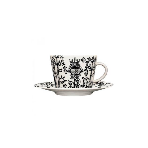 クラウス・ハーパニエミの幻想的なアートワークと、ヘイッキ・オルヴォラのミニマルなデザインのシェイプを組み合わせれば、テーブルセッティングの真のアイキャッチャーになります。白と黒を基調としたスタイリッシュなプレート。Taika(タイカ)コレク...