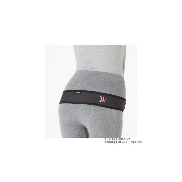 やわらかいながらもハイパワー素材「FINEX」を採用し、ピタッとする着け心地を実現しました。通気性も高く、ムレにくい快適素材です。お尻の部分に凸凹パッド内蔵で、筋肉にアプローチして、腰部の動きを促進補助します。<br>●こちらの...