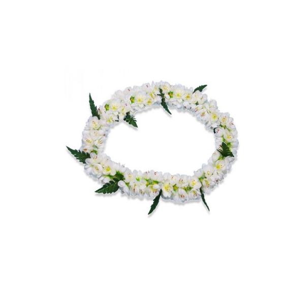 こちらの商品は花の数が多く通常よりボリュームがあるレイとなっています。シェルジンジャーは、葉っぱの香りがよく花穂が垂れ下がった姿が美しい花です。餅を蒸したお菓子を巻いたり、化粧水などにも用いられています。<br>●こちらの商品は...