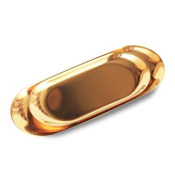 こちらの商品ページのタイプはゴールドMサイズです。用途を選ばないシンプルなトレー光沢が美しいシンプルなデザイン。シンプルで用途を選ばず釣り銭の受け渡しのキャッシュトレイや小物置き、和室や洗面所オフィスの机周りなどどのようなインテリアにもスッ...