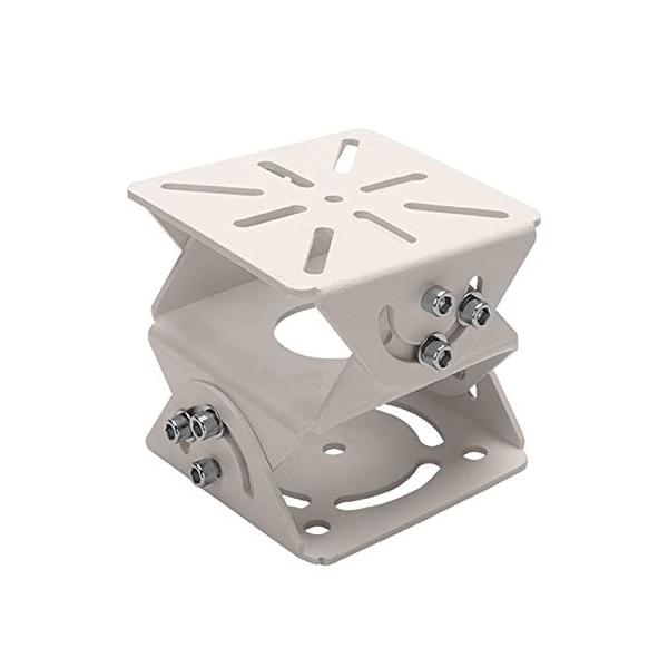 2本付防犯カメラ ハウジング ブラケット 監視/防犯カメラ 取付金具 角度調整金具。<br> <br> 3に取付けると、一般的に必要となる面倒な外壁への穴あけネジ止め作業無しで、<br> 雨どいやパイプ支...