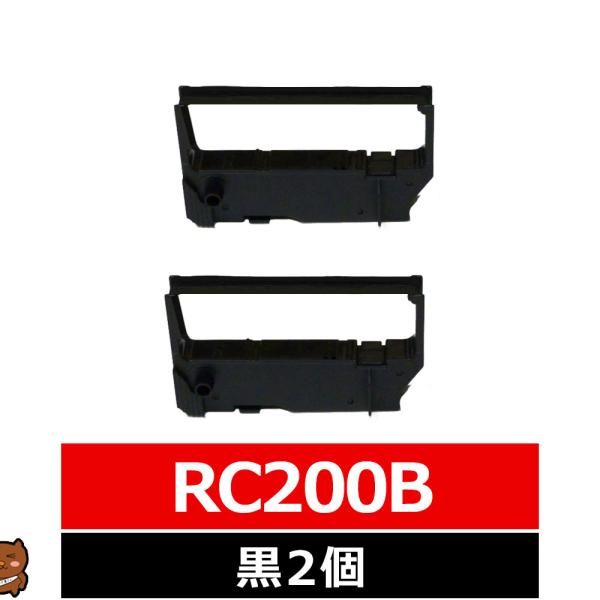 商品名 STAR / スター精機 対応互換インクリボンRC200B対応カートリッジSTAR / スター精機 RC300B 対応プリンタ MP292MP500SP298  入っている個数2カラー黒(ブラック：Black)