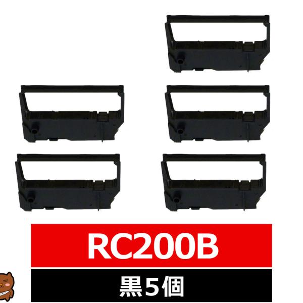 商品名 STAR / スター精機 対応互換インクリボンRC200B対応カートリッジSTAR / スター精機 RC300B  対応プリンタ MP292MP500SP298   入っている個数 5 カラー 黒(ブラック：Black)