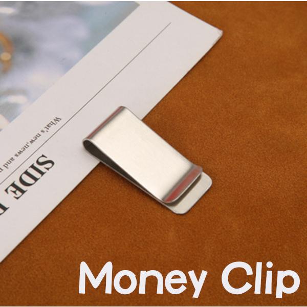 素材の厚さが0.75mmのステンレス製マネークリップです