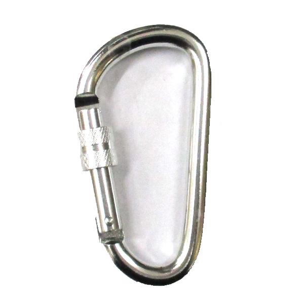 スクリューロックのついたのシンプルでお洒落な カラビナシャープなデザインとカラーがおしゃれでクール見た目だけではなく、その便利性に優れ,アウトドアやキャンプ、登山、旅行など,幅広いシーンでご使用いただけます。ベルトやバックに着けて携帯するの...