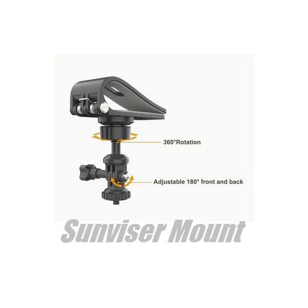 サンバイザーマウント - ソケットデザイン、取り付けが簡単、バイザーにスライドさせて使用するだけです。撮影後すぐに取り外すことができるのでとても便利です. ポジティブな視点ショット - 車用バイザーマウントはカーエンスージアスト向けに開発さ...