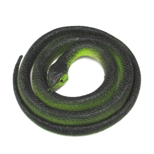 思わずビックリ ゴム製のヘビのおもちゃ鳥や猿の対策にも効果的 おなか側は白いです素材：ゴム製全長:80cm重量：約80g※輸入品につき、若干の傷や汚れはご容赦ください※仕様やデザインは改善のため、予告なく変更される場合がございます。黒青田