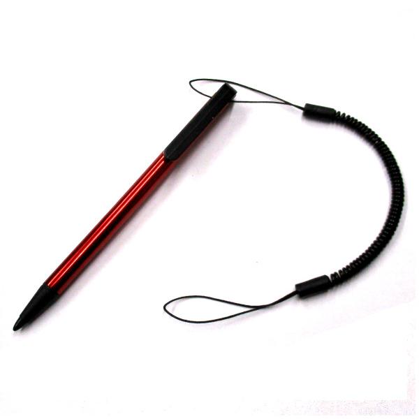 タッチペン 感圧式（ニンテンドーDS,カーナビなど）に使えますサイズ：7.2x123mm コイルコード全長:静止時200mm重さ:4g材質:ABS樹脂 アルミ静電方式（スマホ・タブレットなど）には反応しません