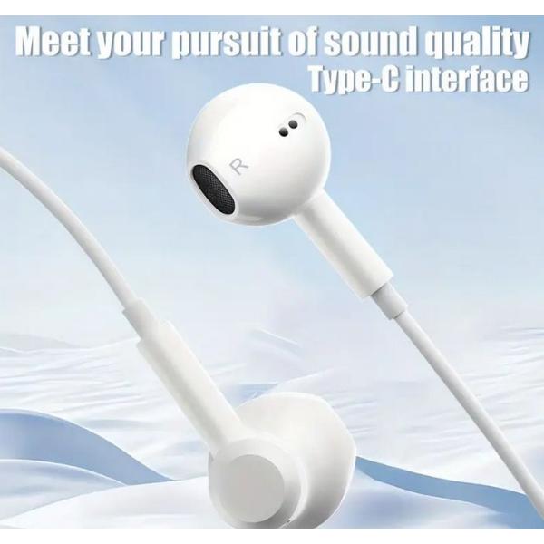 Type-Cジャックインイヤーヘッドホン 携帯電話 有線ヘッドホン ゲーミングイヤホン 音声通話 ノイズリダクション Iphone 15/Iphone 15 Pro Max Samsung S24 Ultra A54 A53 A55 Gal...