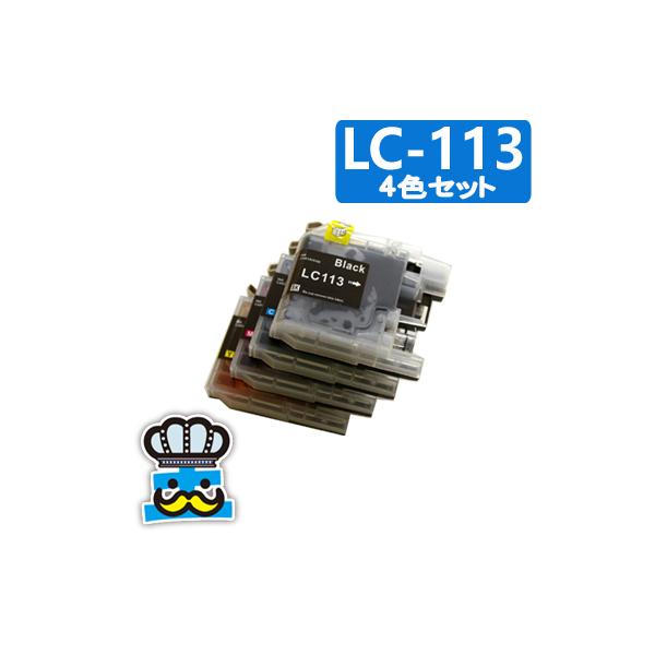 LC113 4set プリンターインク インクカートリッジ 激安 【BROTHER 対応 プリンター】DCP-J4215N｜DCP-J4210N｜MFC-J4510N【インク型番】LC113-BK(ブラック) LC113-C（シアン） LC...