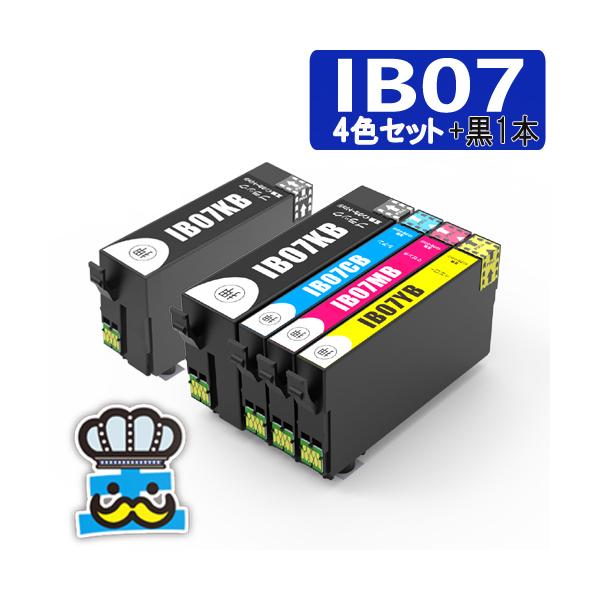 商品名:IB07B 4色セット +黒１本 互換インク対応メーカー:エプソン内容 ・IB07KB ブラック ２本・IB07CB シアン・IB07MB マゼンタ・IB07YB イエロ入数 ５個ICチップ 有り　　　　　"対応プリンタ"PX-M6...